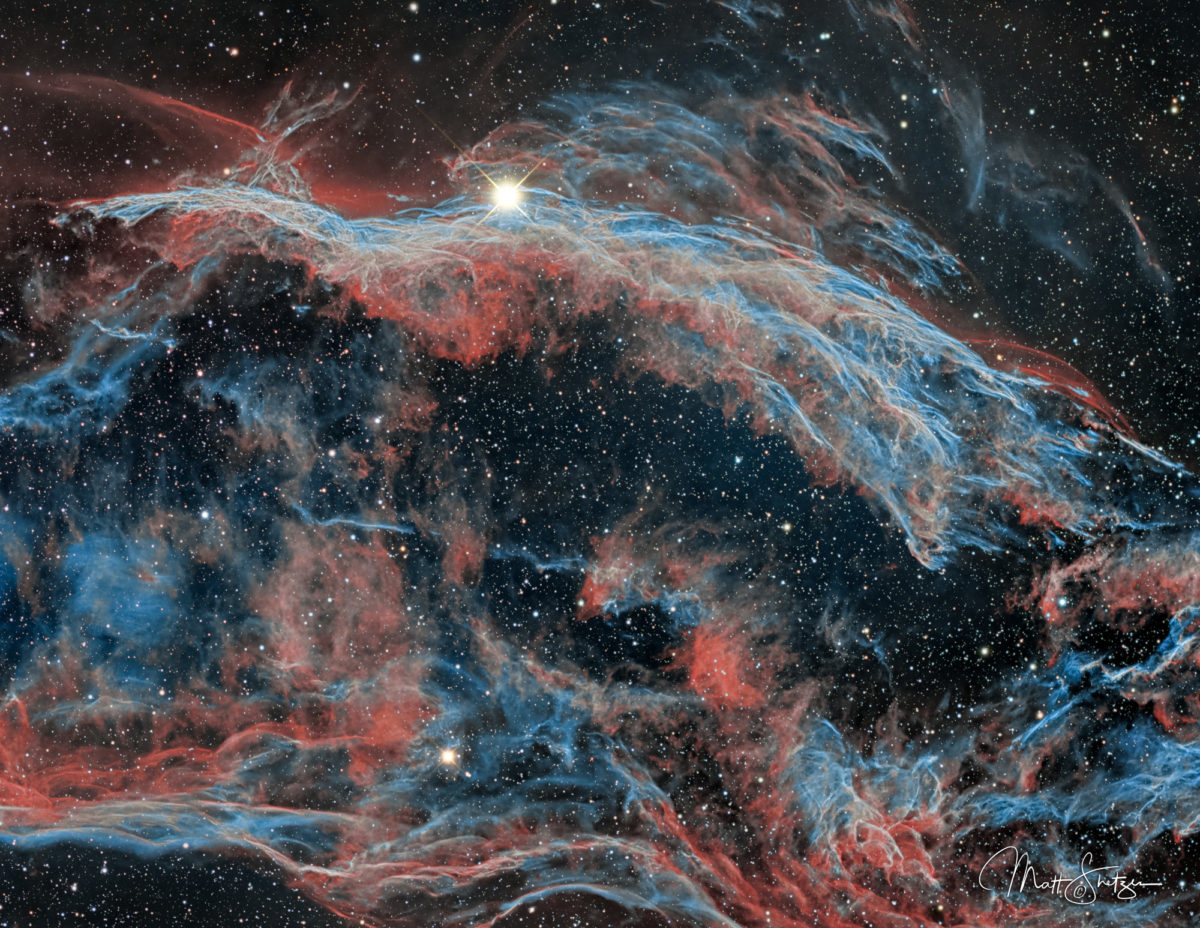 Veil Nebula Closeup (NGC 6960) - Shetzers Photography